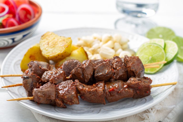 Anticuchos de Corazón - Peruvian Beef Heart Kebabs